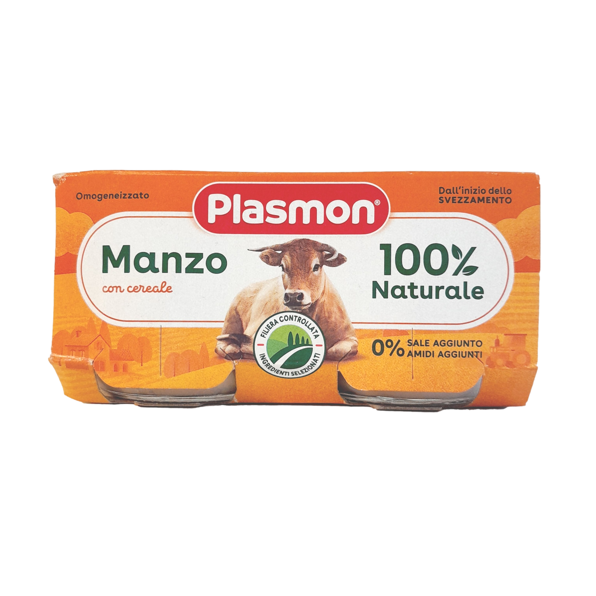 PLASMON BABY FOOD PUREE MEAT GR 80 X 2 BEEF X 12 – Bottegana